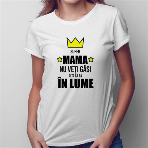 Tricou Personalizat Cu Text Super Mama