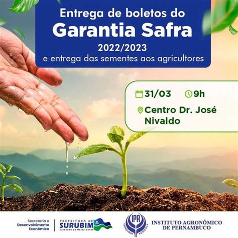 Entrega Dos Boletos Do Programa Garantia Safra Prefeitura Municipal
