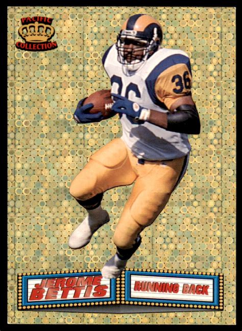 1994 Pacific Crown Collection Marquee Prisms Gold Jerome Bettis 3 On