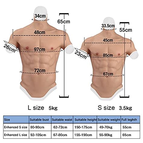 Yiqi Silicone Muscle Chest Realistic Male Chest Vest Abdominal Muscle