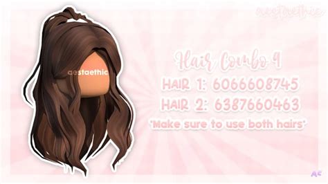 Pin By Mandarina On Id In Brown Hair Roblox Brown Hair Id