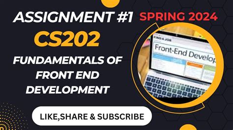 Cs Assignment Spring By Vu Rocky Fundamentals Of Front End