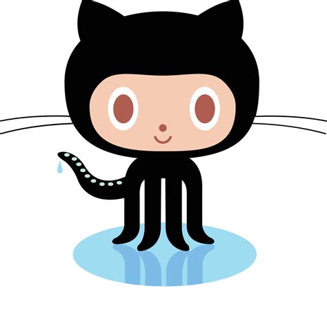 GitHub Octocat Logo PNG Transparent Brands Logos