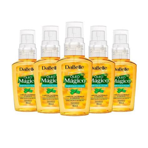 Óleo Mágico DaBelle Hair Babosa e Oliva Cabelos Cacheados 40ml Kit