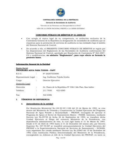CONTRALORA GENERAL DE LA REP BLICA ContralorÃa General
