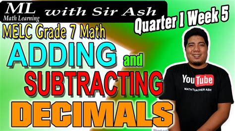 adding and subtracting decimals youtube