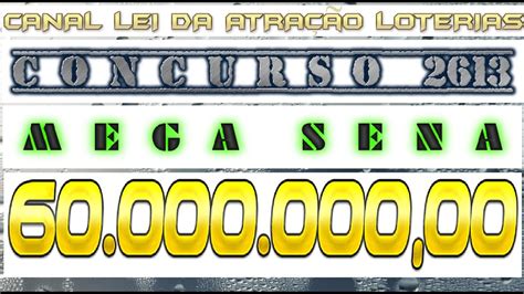 Mega Sena Concurso Tabelas Do Canal R Youtube