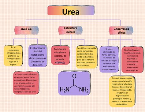 Urea Mapa Conceptual Tarea Urea Qu Es Estructura Qu Mica
