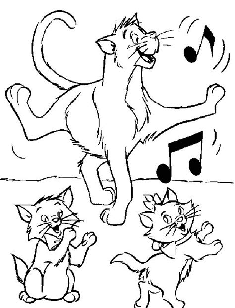 Aristocats Coloring Pages Clip Art Library