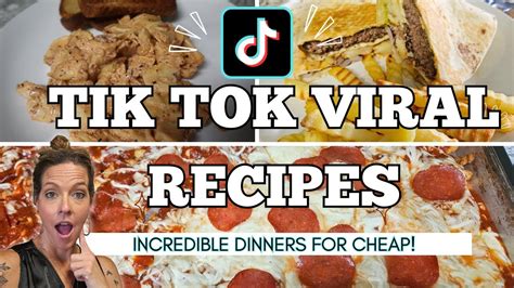 TIK TOK VIRAL RECIPES YOU Will WANT To MAKE Quick Easy Dinners YouTube