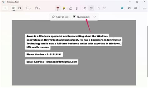 What Is The Snipping Tools Text Actions Feature And How To Use It