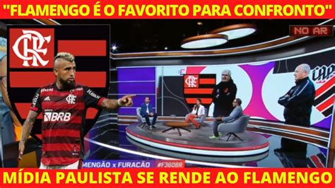 MÍDIA PAULISTA SE RENDE AO FLAMENGO E COLOCA COMO FAVORITO OS
