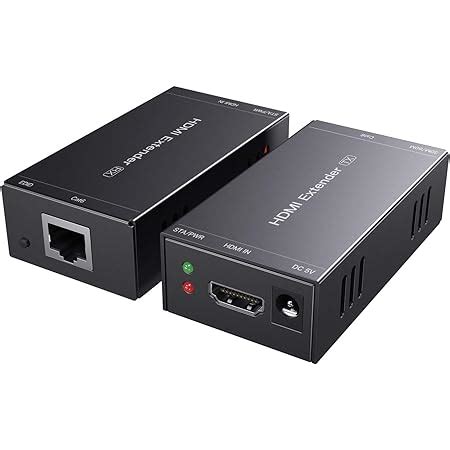 AGPTEK 1080P HDMI Extender USB HDMI KVM Extender Over Single Cat 5 5E