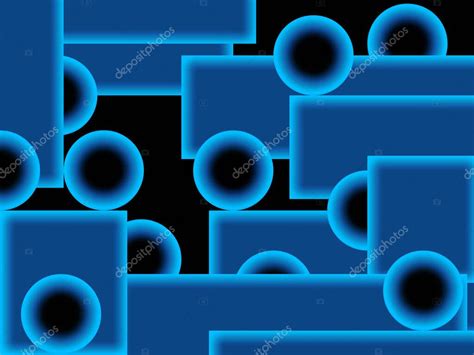 Un Dise O Minimalista De Arte Moderno De C Rculos Y Rect Ngulos En Azul