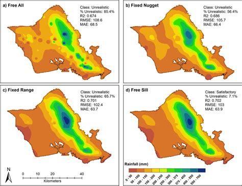 optimizing automated kriging to improve spatial interpolation of monthly rainfall over complex