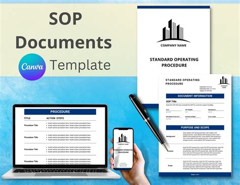 SOP Document Standard Operating Procedure Form Business Document