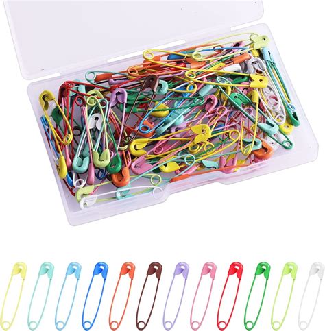 KINBOM 100pcs 32mm Petites Épingles de Sûreté Assorties Epingle a