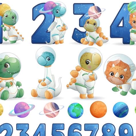 Cute Dinosaur Friends Digital Clipart Set Etsy
