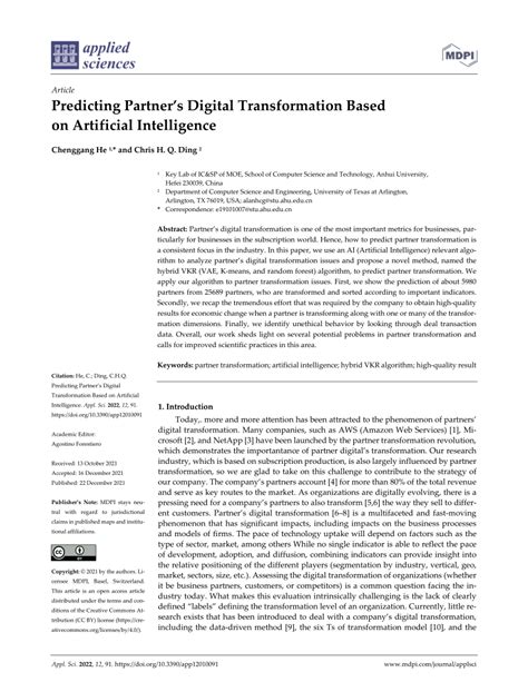 pdf predicting partner s digital transformation based on artificial intelligence