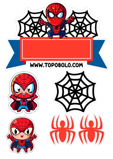 Homem Aranha Anivers Rio Infantil Topo De Bolo Para Imprimir Spider Man