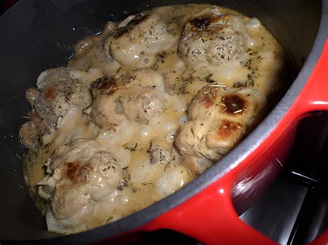Recette de Paupiettes de veau sauce à la créme moutardé