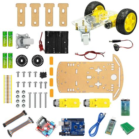 Kit Para Montar Rob Carrinho Chassi Rodas Controlado Por Celular