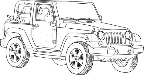 C Mo Dibujar Un Jeep Levantado
