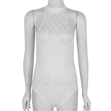 Sexy Sheer Lingerie High Cut Bikini Thong Teddy Lady Bodysuit Leotard Nightwear Ebay