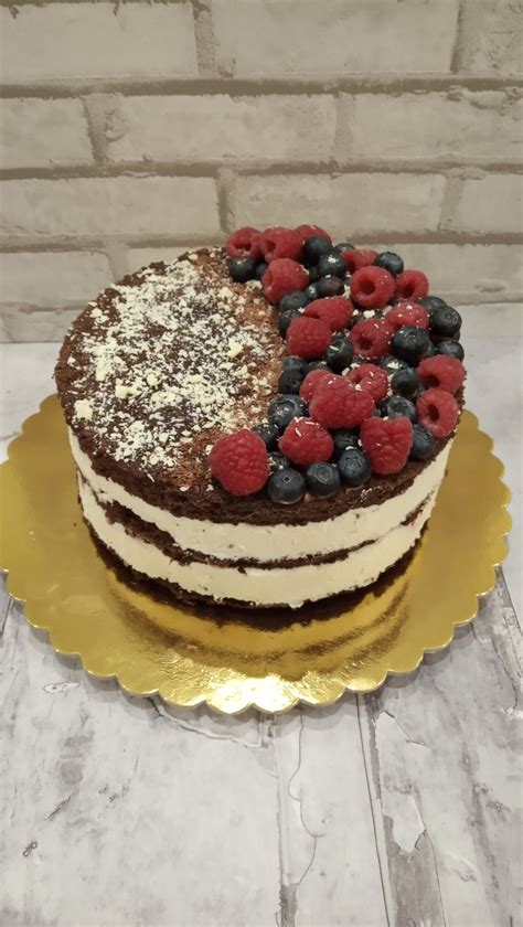Tort Naked Cake Z Owocami Food Ethnic Recipes Tiramisu