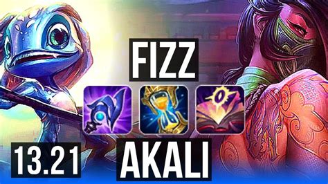 Fizz Vs Akali Mid M Mastery Games Legendary Kr