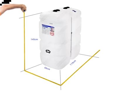Cuve Fioul PE 750 litres compact aérienne double paroi