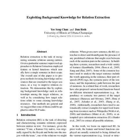 exploiting background knowledge for relation extraction acl anthology