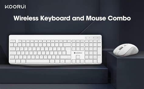 Koorui Wireless Keyboard And Mouse Combos Multimedia And Shortcut