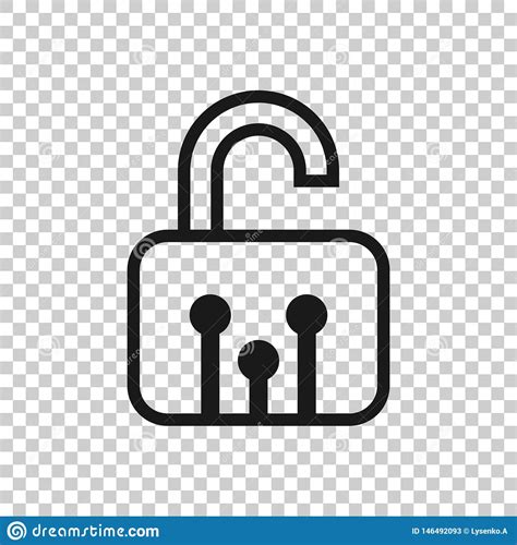 Icono Cibern Tico De La Seguridad En Estilo Transparente Ejemplo