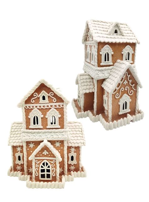 Gingerbread Russian Cottage LED St Nicholas Christmas Cave