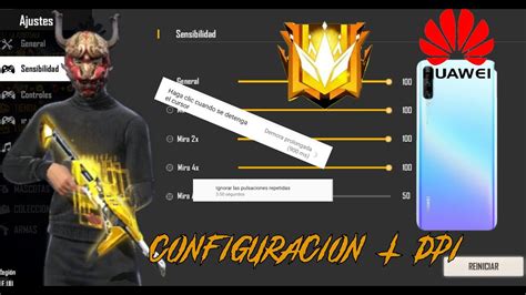 CONFIGURACIÓN PERFECTA DPI CUSTOM HUD para HUAWEI Y9S Y9 PRIME