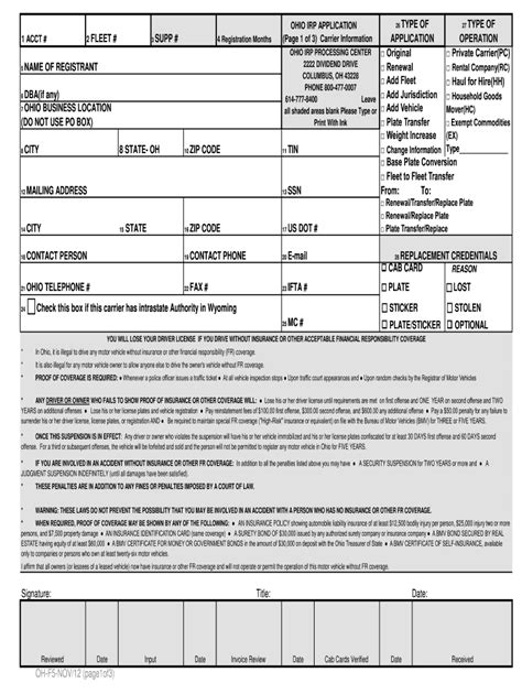 Ohio It Nrs Form Binny Joline