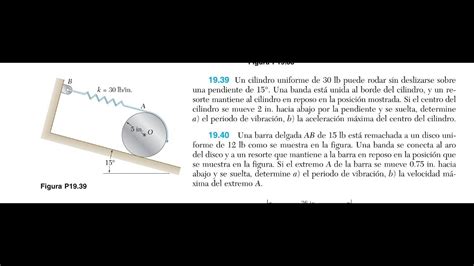 Dinámica vibraciones ejercicio 19 39 beer johnston 2030 YouTube