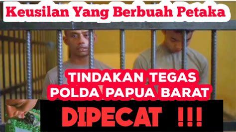Tegas Polda Papua Barat Pecat Oknum Polantas Jilat Kue HUT TNI
