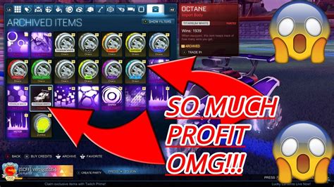 Rocket League Trading Montage Insane Profit Youtube