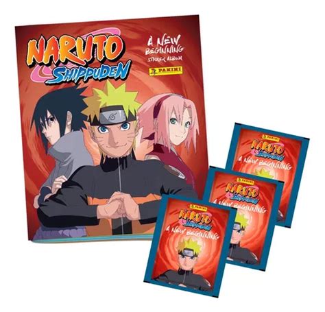 Naruto Shippuden 30 Sobres Album Tapa Blanda Meses Sin Intereses