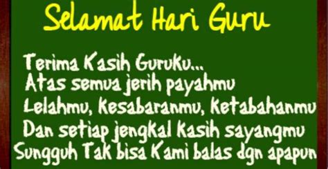 045 Status Kata Kata Hari Guru Ucapan Terima Kasih Untuk Sang Penerang