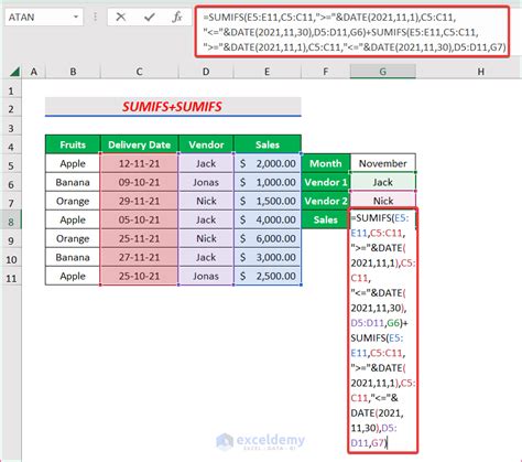 How To Use The Sumifs Formula With Multiple Criteria In Excel 11 Methods