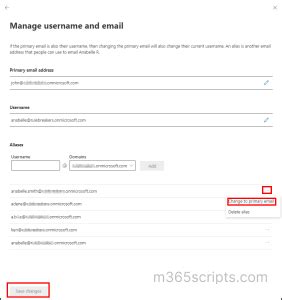 How To Change Primary Smtp Address In Microsoft