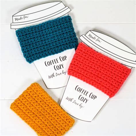 25 Free Crochet Coffee Cup Cozy Patterns