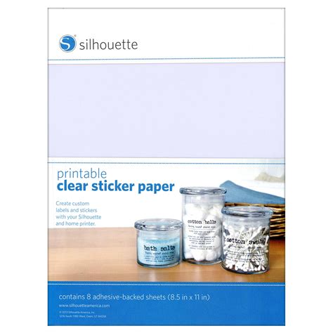 Silhouette Printable Clear Sticker Paper Get What You Need For Free