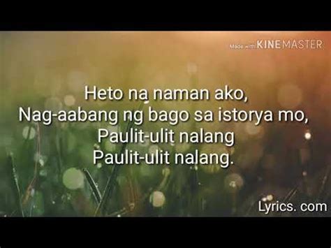Paano Ba Ang Magmahal Lyrics Video YouTube