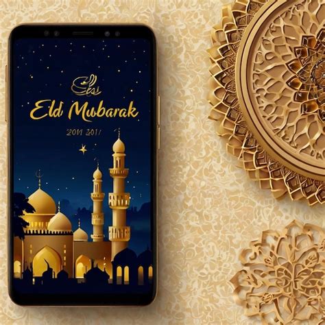 Premium Photo View Of Islamic Background With Ramadan Karim And Eid