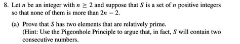 solved 8 let n be an integer with n≥2 and suppose that s is