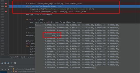 torch randn operation gives nan values in training loop vision pytorch forums